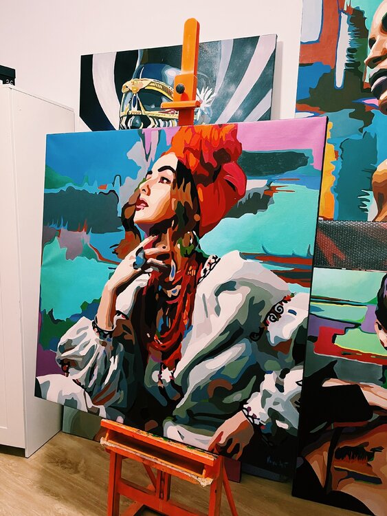 Ukrainian by Nana Artamonova (2022) : Painting Oil on Canvas - SINGULART