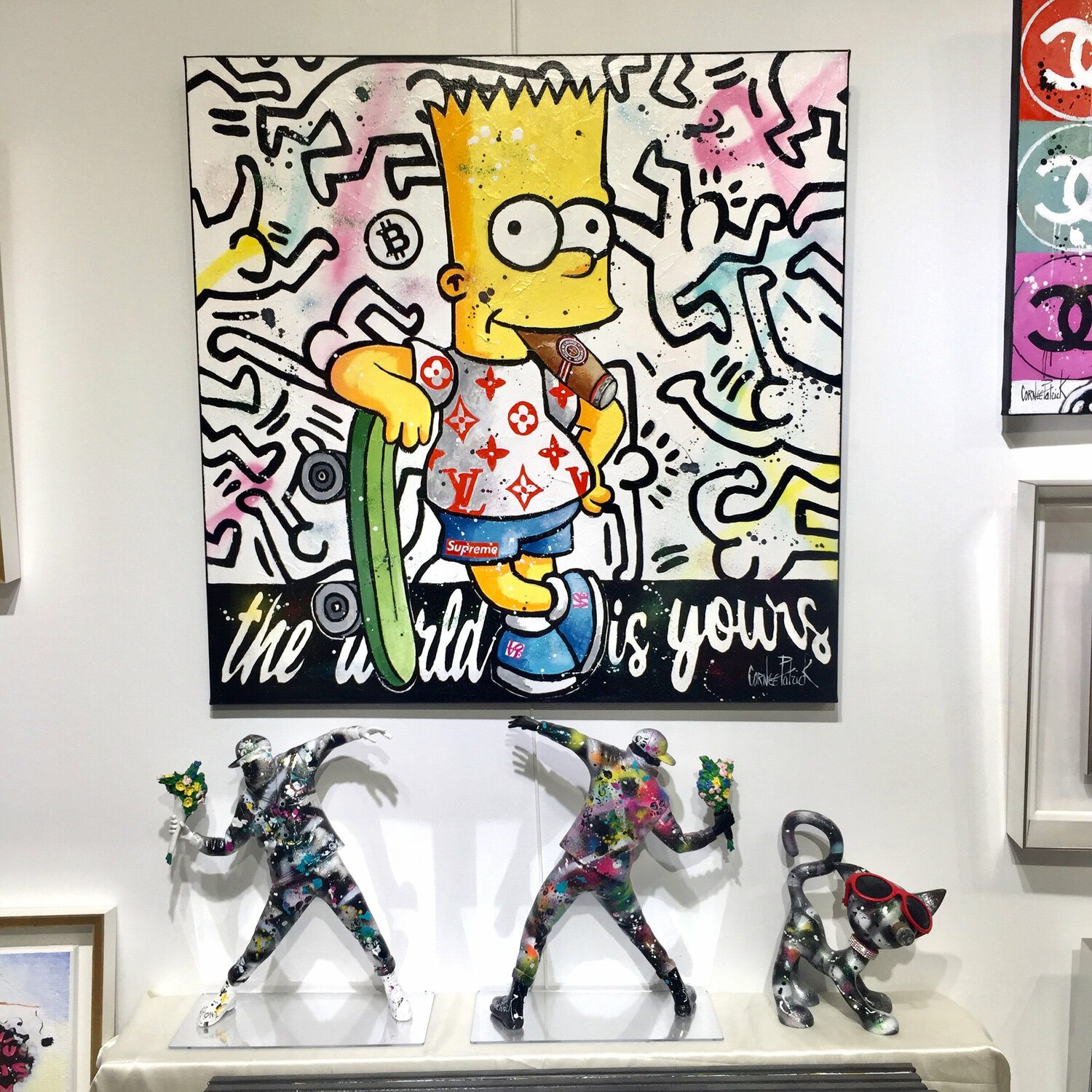Bart Simpson loves Montecristo cigars and Keith Haring by Patrick ...