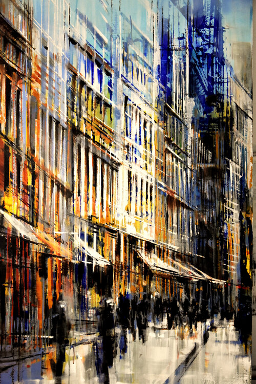 Guildhall Street by Bianca Prettau (2022) : Painting Acrylic on Canvas ...