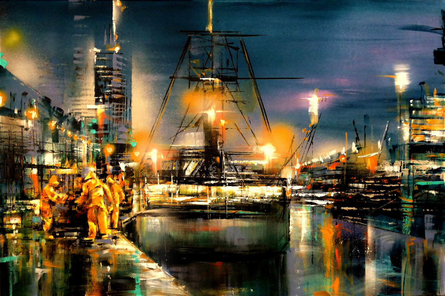 Early Morning Seafood Harvest by Bianca Prettau (2020) : Painting ...