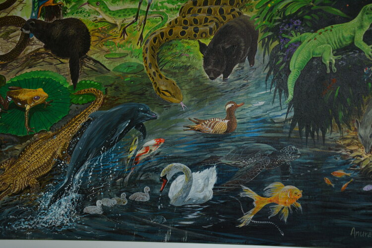 Animal Kingdom by Anura Srinath (2020) : Painting Acrylic on Canvas ...