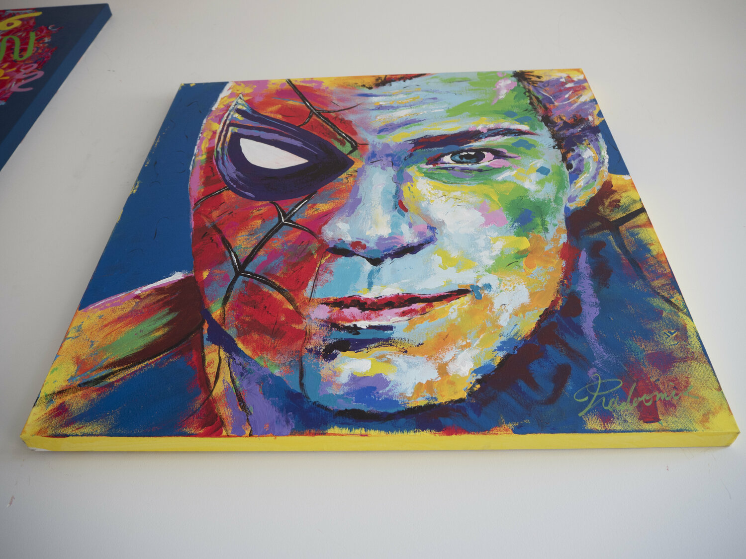 Spider - Man / Half face series by Tadaomi Kawasaki (2019) : Painting ...
