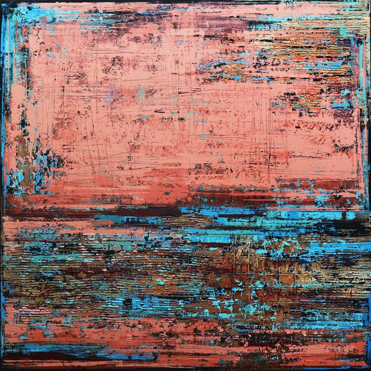 SUNNY AFTERNOON by Inez Froehlich (2022) : Painting Acrylic, Gilding on ...