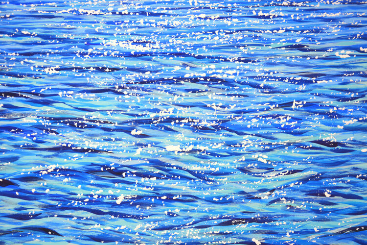 Ocean shimmer 3. by Iryna Kastsova (2021) : Painting Acrylic on Canvas ...