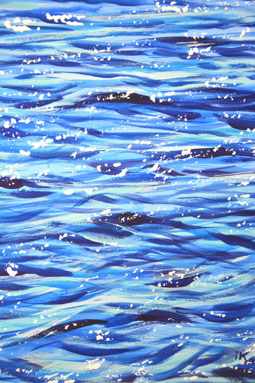 Ocean shimmer 3. by Iryna Kastsova (2021) : Painting Acrylic on Canvas ...