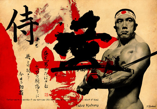 Portrait of Japanese multi artist Yukio Mishima de Thomas Dellert (2023) : Photographie Digital ...