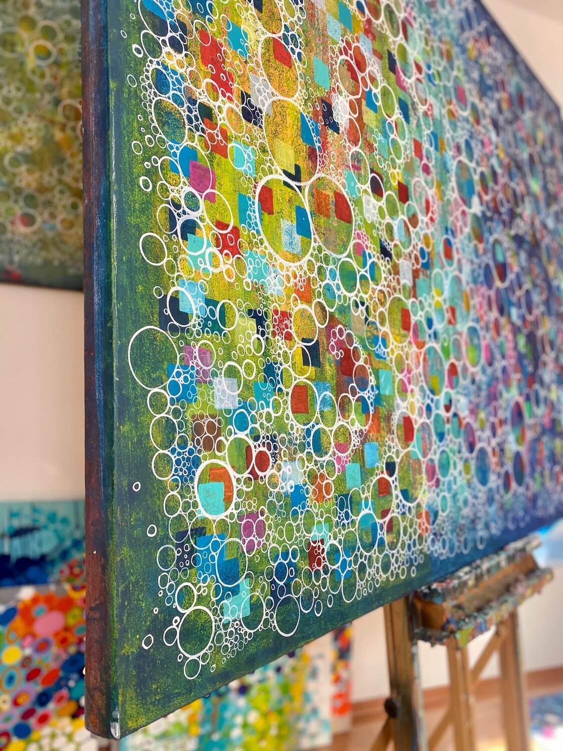 Bubbles X- it's a bubbly life von Michelle Kranz (2016): Malerei Acryl ...
