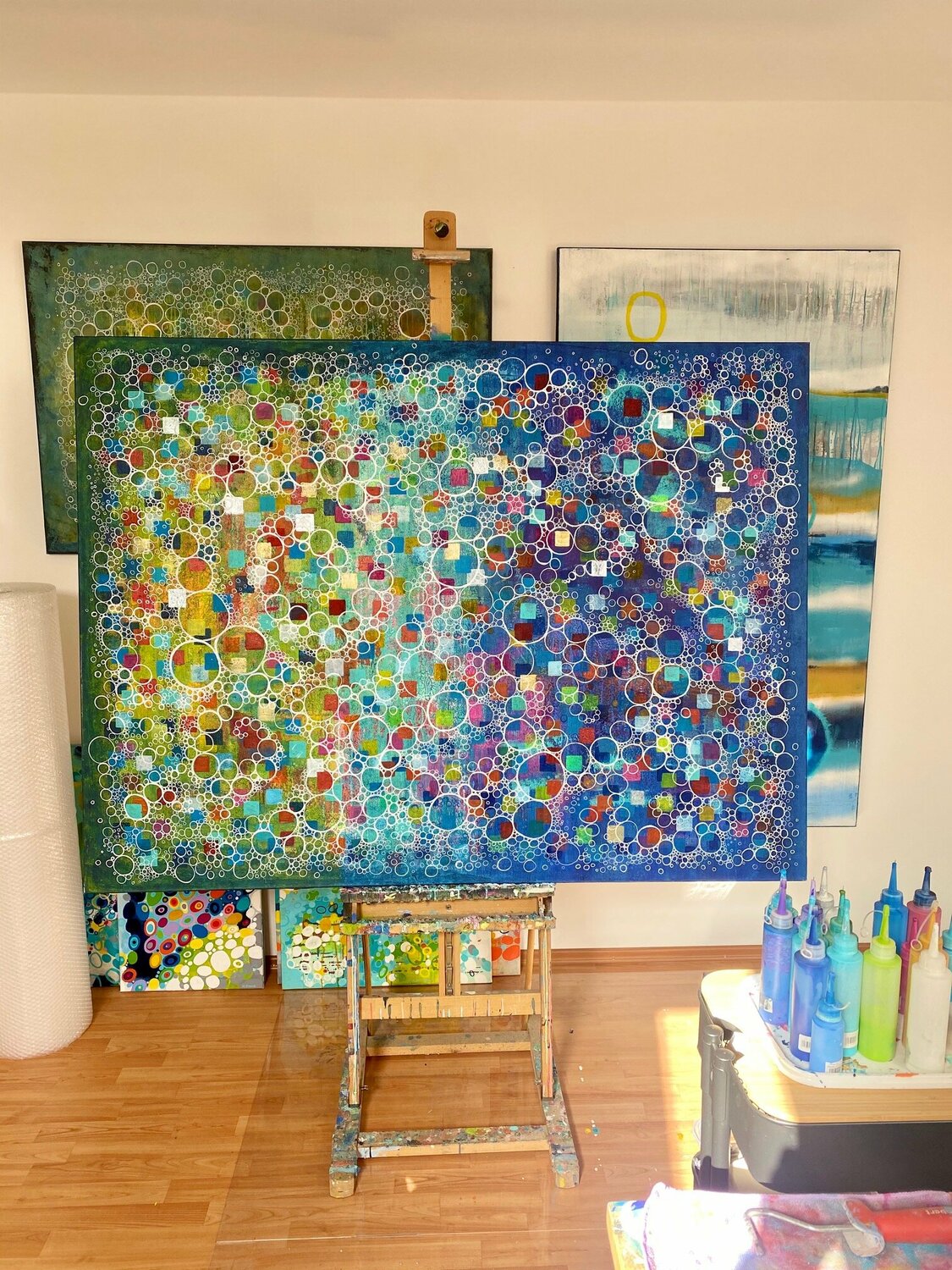 Bubbles X- it's a bubbly life von Michelle Kranz (2016): Malerei Acryl ...