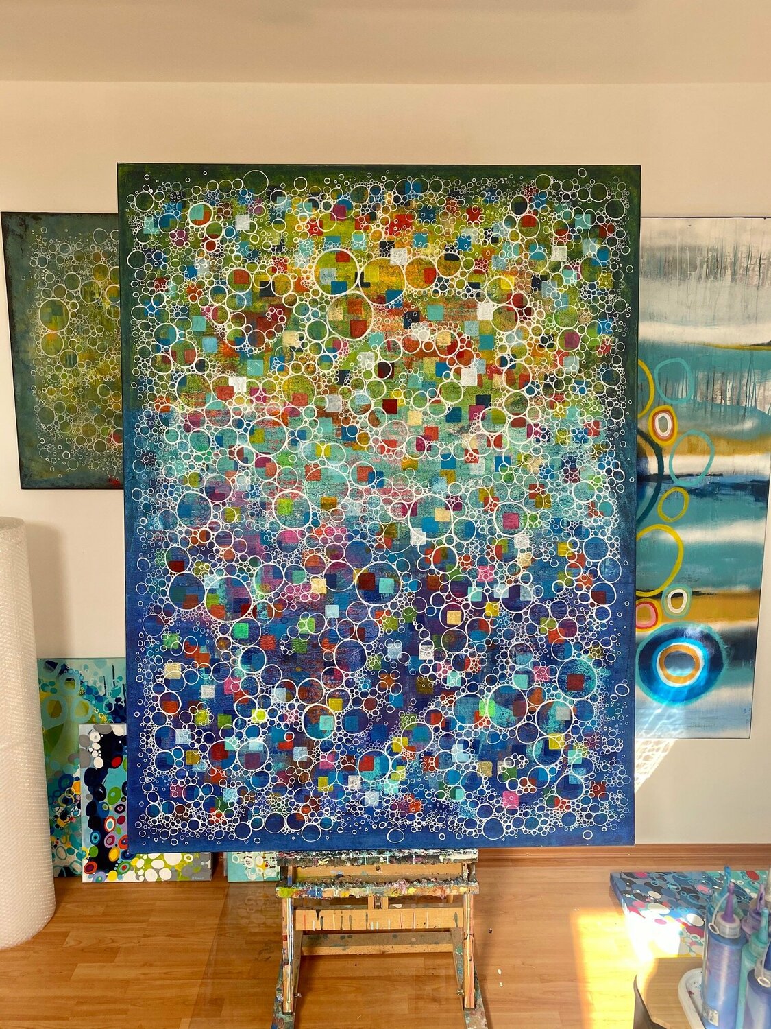 Bubbles X- it's a bubbly life von Michelle Kranz (2016): Malerei Acryl ...