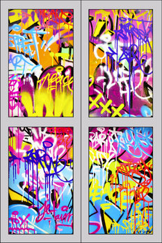 GRAFFITI WALL by Vincent Bardou (2020) : Painting Acrylic, Oil on ...