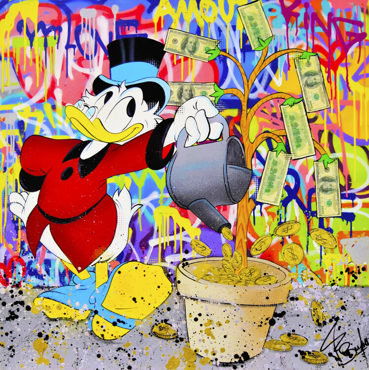 PICSOU MONEY MONEY de Vincent Bardou (2020) : Peinture Acrylique ...