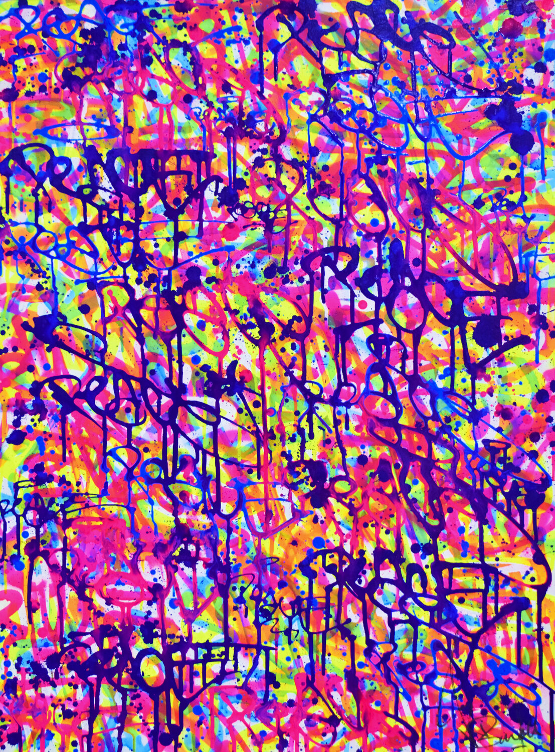 CRAZY ART by Vincent Bardou (2022) : Painting Acrylic, Graffiti on ...