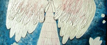 Angel Suriel by Elena Parau (2017) : Painting Acrylic, Pencil on Canvas ...