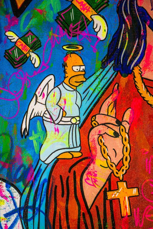 Cool Lord Jesus by Carlos Pun (2020) : Painting Acrylic, Watercolor on ...