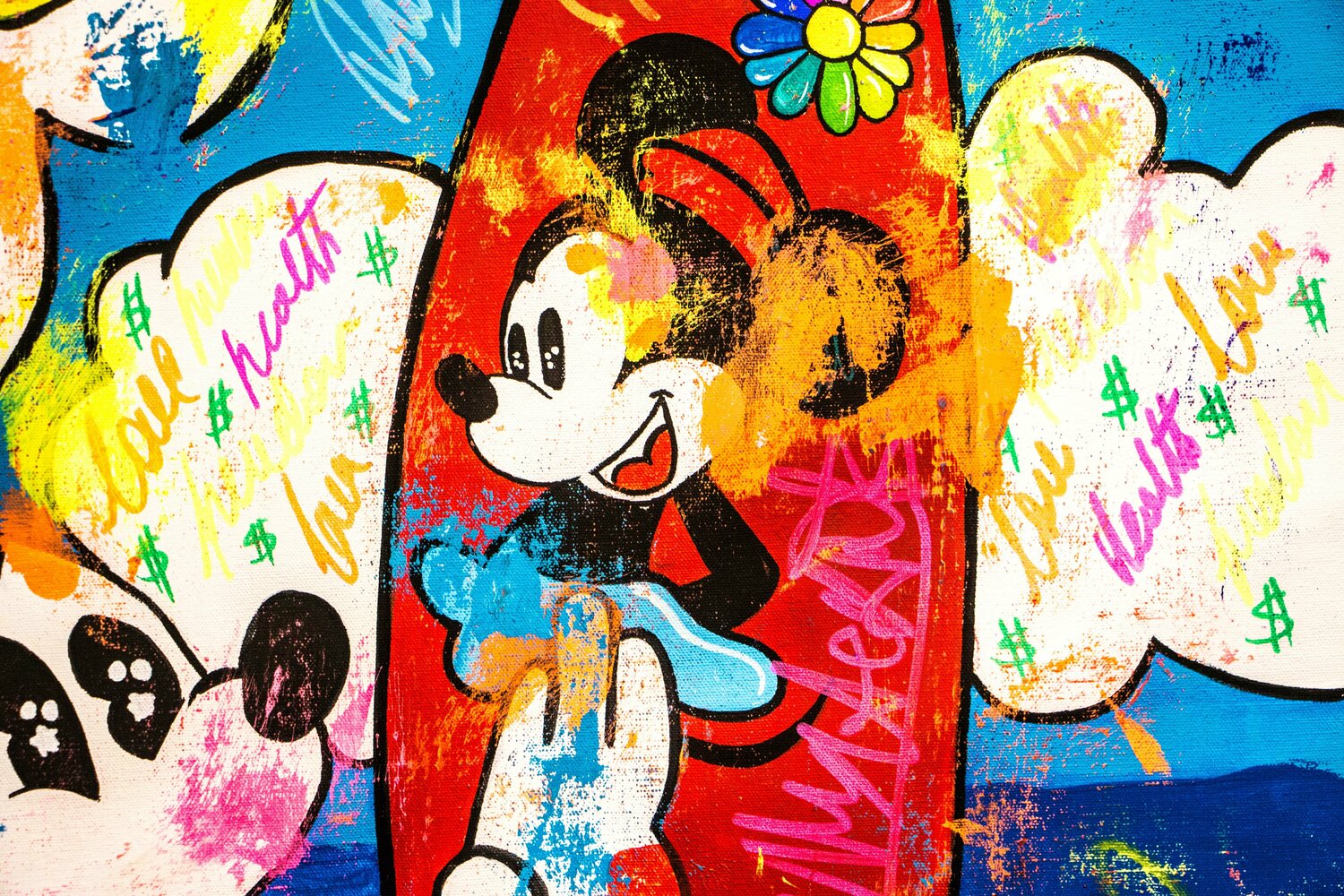 Enjoy ft. Mickey Mouse and Minnie Mouse by Carlos Pun (2021) : Painting ...