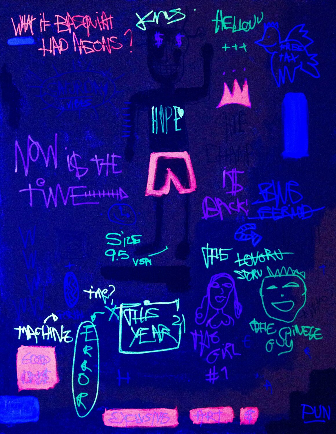 The Champ is Back by Carlos Pun (2021) : Painting Acrylic, Graffiti on ...