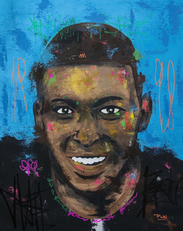 Kylian Mbappe portrait Nº 1 by Carlos Pun by Carlos Pun (2023 ...
