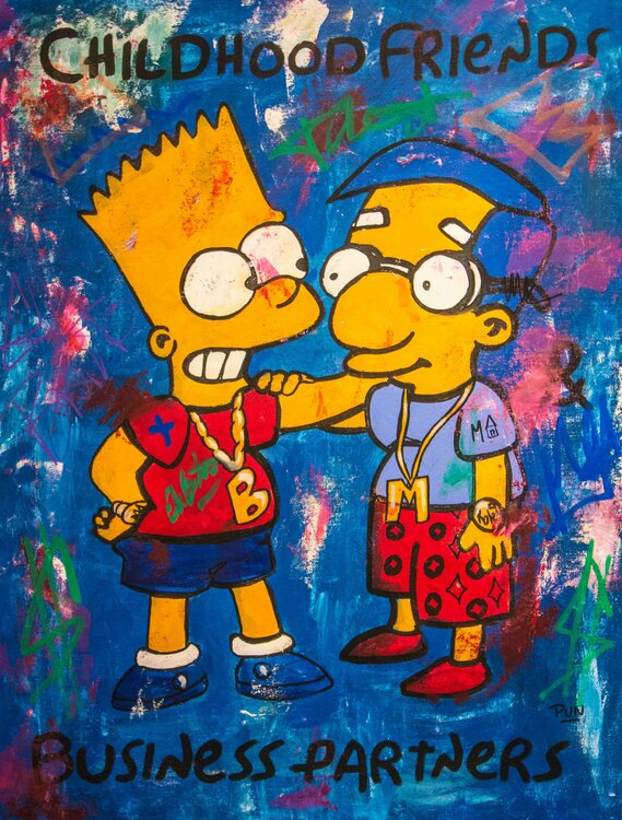 Friends and business partners ft. Bart Simpson by Carlos Pun (2020 ...