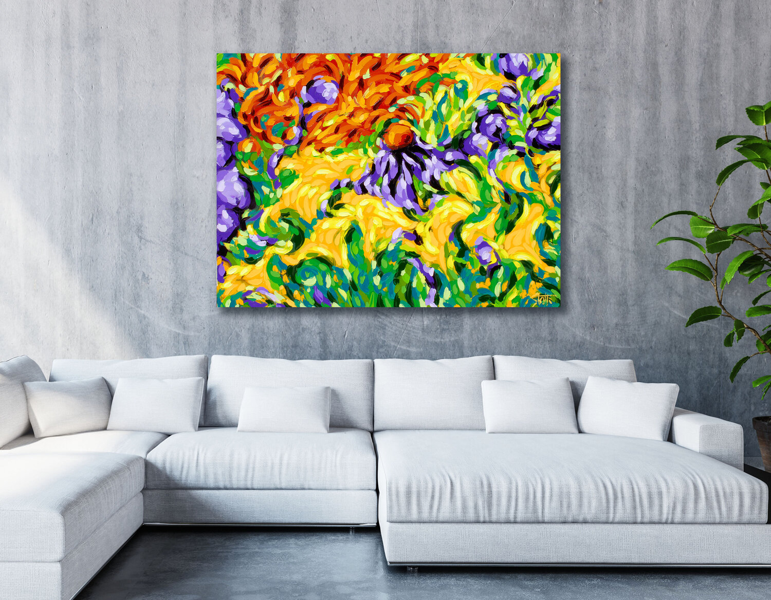 Garden 10 by Bill Stone (2008) : Painting Oil on Canvas - SINGULART