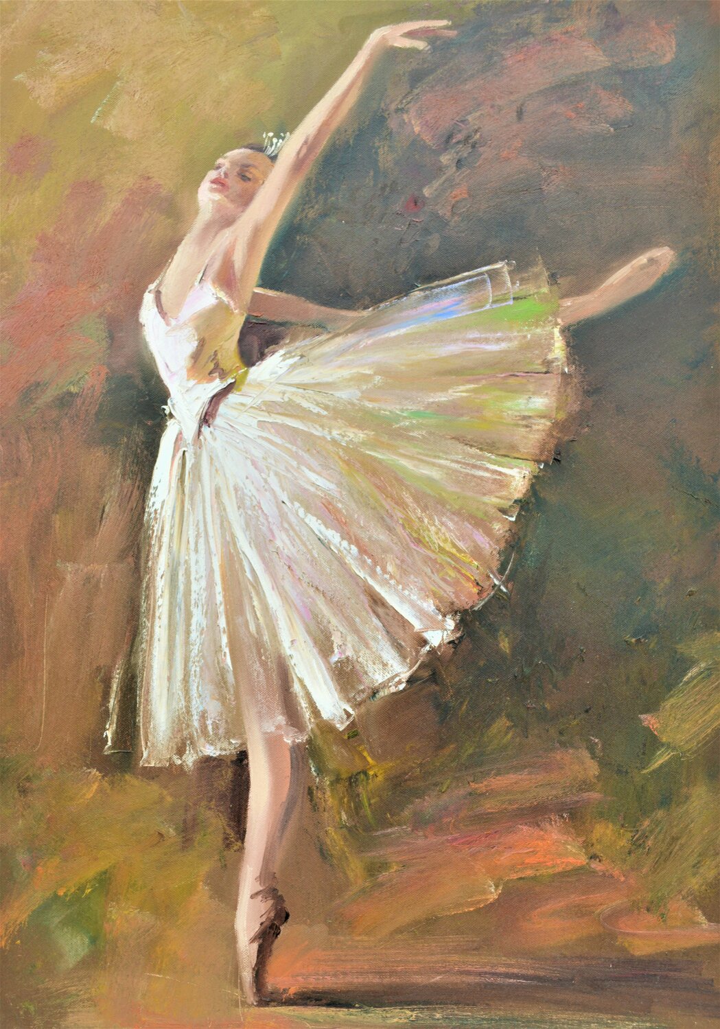 Ballet dancer by Elena Lukina (2013) : Painting Oil on Linen - SINGULART