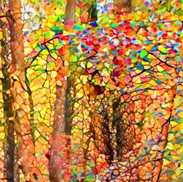 RIVER IN THE FOREST 2 by Nik Tod (2022) : Painting Acrylic, Screen ...