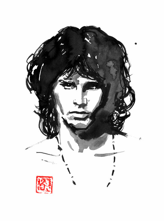 Jim Morrison Stencil
