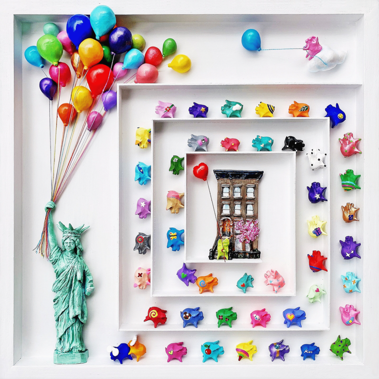 Amazing Pig #37 - NY by Seunghwui Koo (2020) : Sculpture Acrylic ...