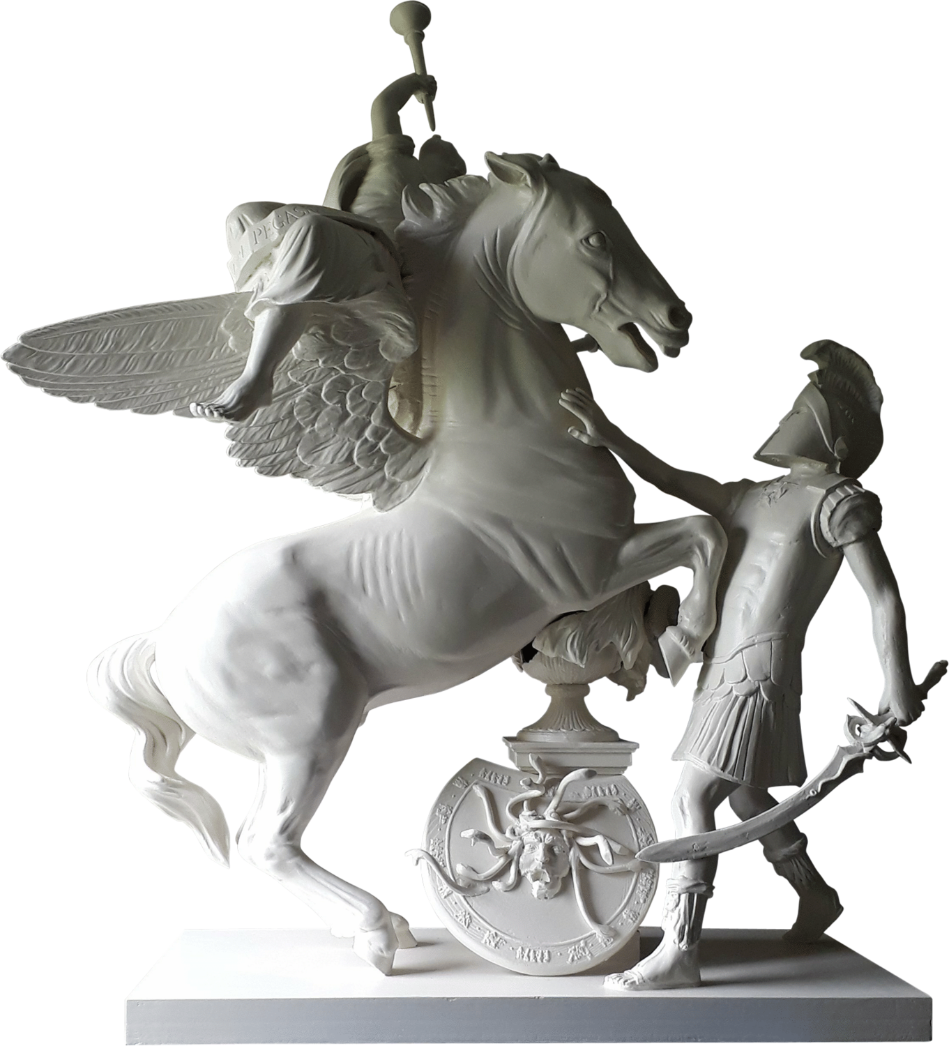 Perseus and Fame proclaiming the birth of Pegasus von Barry Davies RCA ...