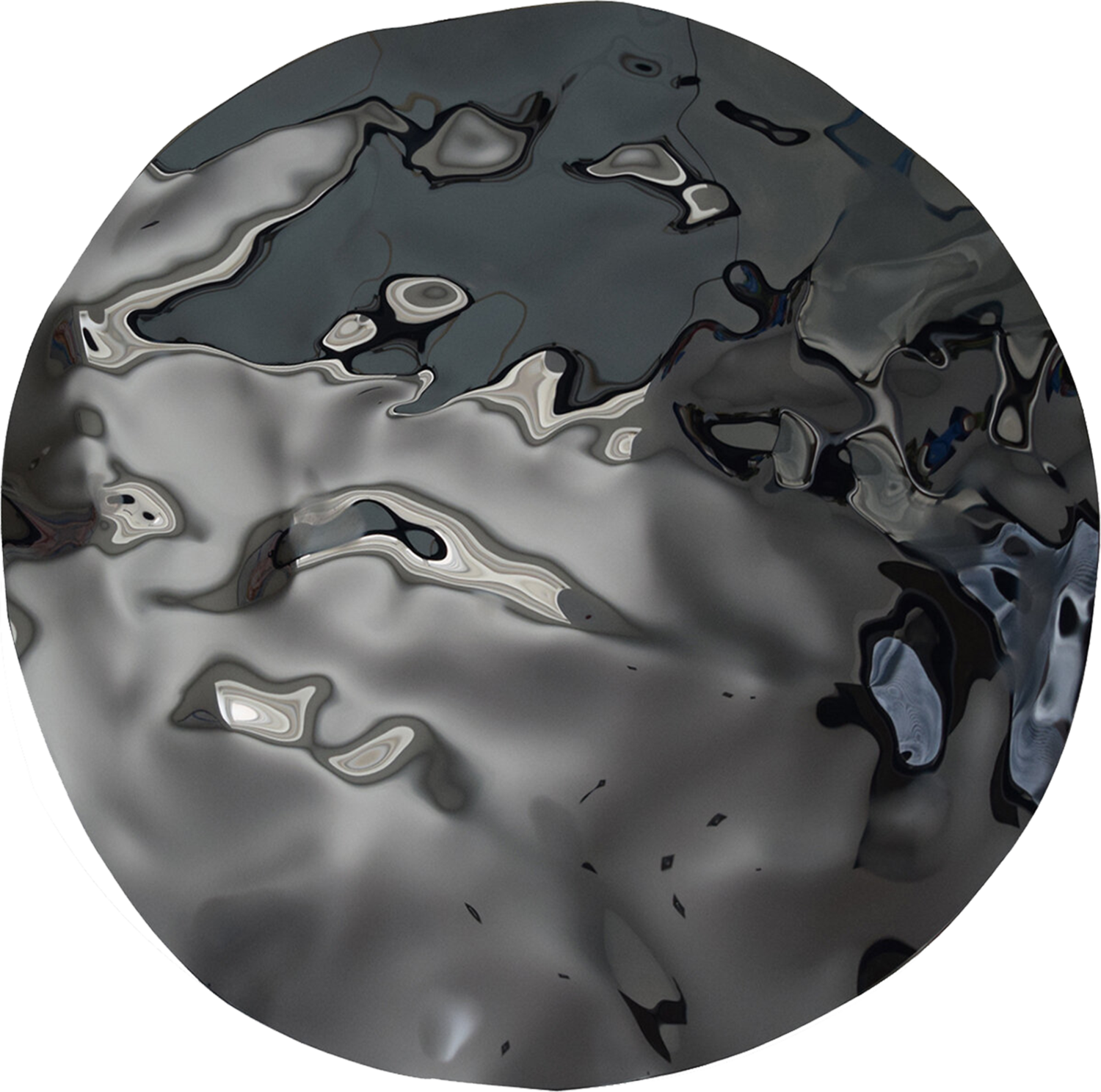 Water reflections in Gray Unique Wall art Sculpture by Anna Sidi-Yacoub ...